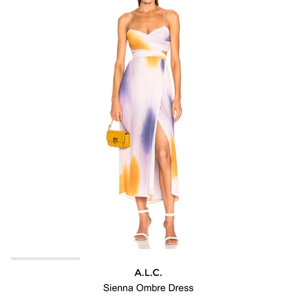 A.L.C. | Dresses | Alc Womens Sienna Ombre Dress Yellow And Purple ...